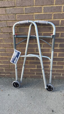 Drive Medical PreserveTech Deluxe Two Button Folding Walker with 5 ...