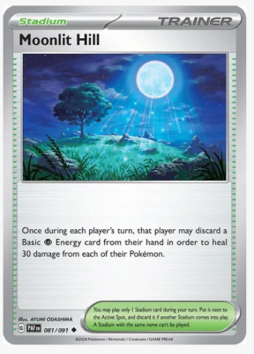 Moonlit Hill - SV: Paldean Fates (PAF) Pokemon TCG English PLAYSET (x4 ...