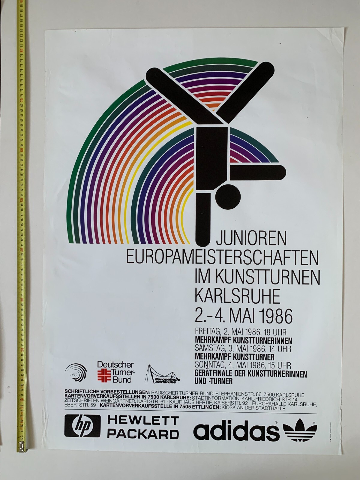 Junior Gymnastics european championships 1986 karlsruhe germany vintage ...