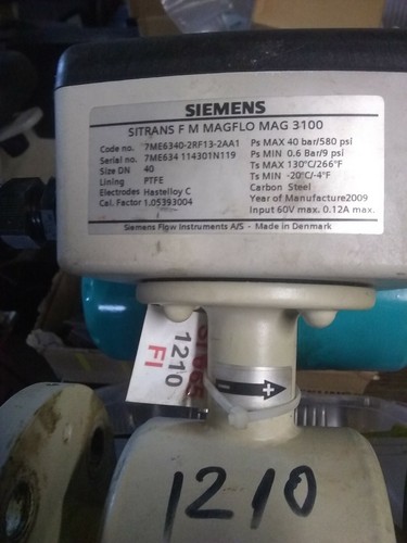 SIEMENS Sitrans F M Magflo MAG 3100 (7ME6340-2RF13-2AA1) | eBay