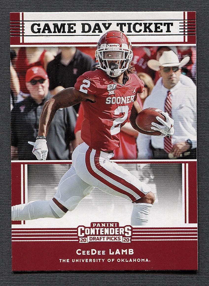 2020 Panini Contenders Draft Picks Game Day Ticket #6 CeeDee Lamb | eBay