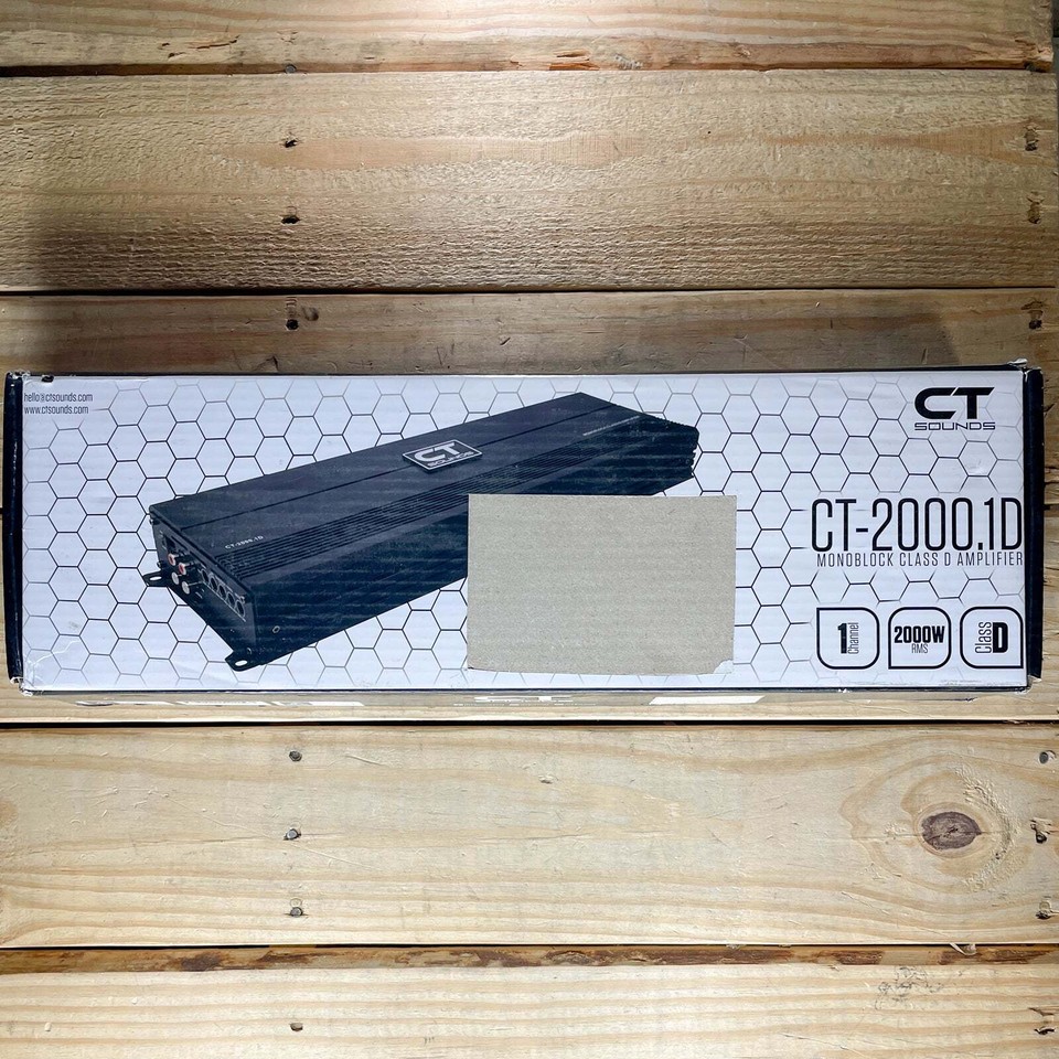 CT Sounds CT-2000.1D Monoblock Car Audio Amplifier | 2000 Watts RMS ...