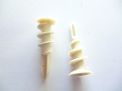 NIB - 50 NYLON SELF DRILLING DRYWALL ANCHORS - FOR #6 FASTENERS, MPN ...