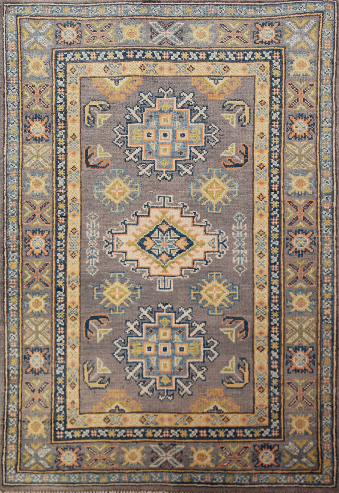 Artisan Kazak Pakistani Accent Rug Hand-Knotted Craftsmanship 3x4 ft | eBay