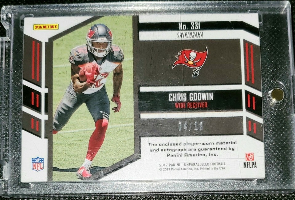 2017 rookie Chris Godwin Unparalleled Rpa /10 | eBay