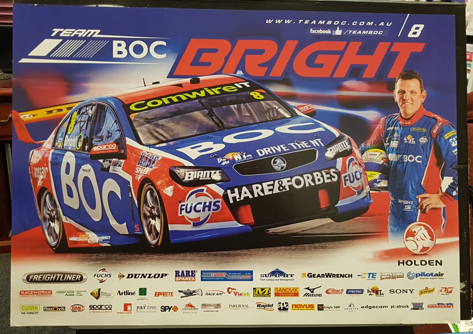 V8 Supercars Posters x3 : BOC Racing Jason Bright | eBay Australia