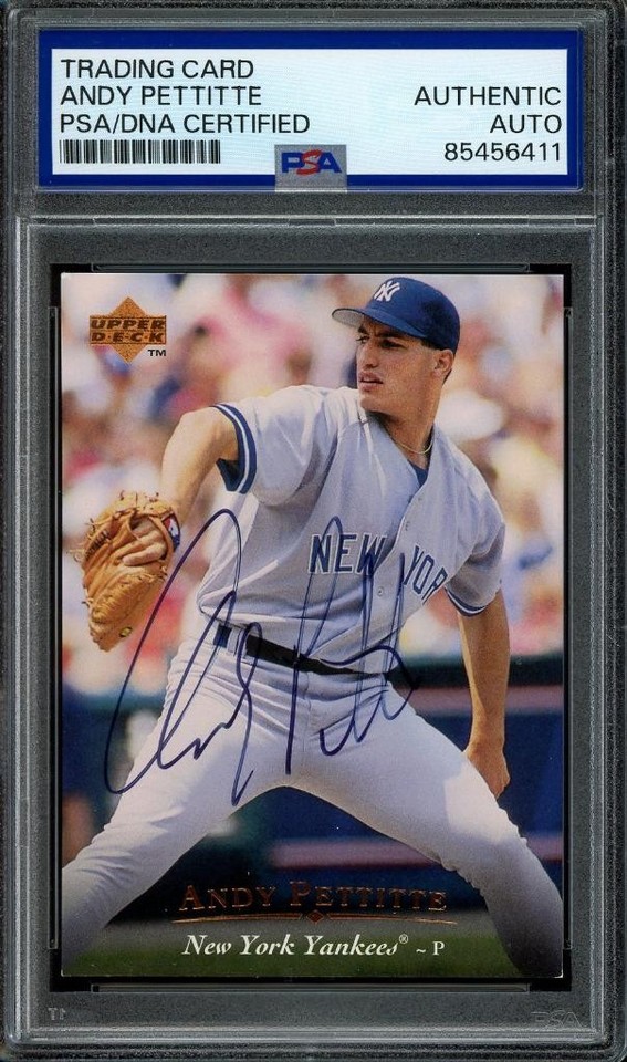 1995 Upper Deck ANDY PETTITTE signed card (Yankees - autograph) PSA/DNA ...
