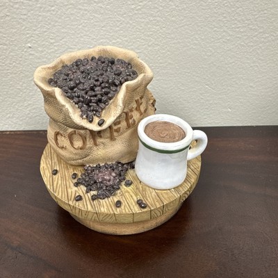 Vintage Our America Coffee Candle Jar Topper Yankee Candle Coffee Beans ...