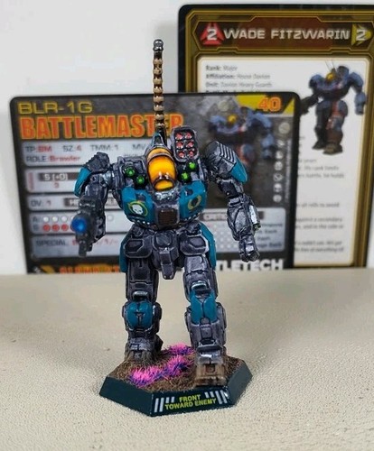 CGL Battletech Pro-painted Battlemaster Mech With Pilot And Mech Cards ...