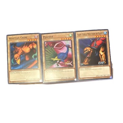 Konami Yu-Gi-Oh! 3 Card Lot - Whiptail Crow, Peacock, Giant Turtle | eBay
