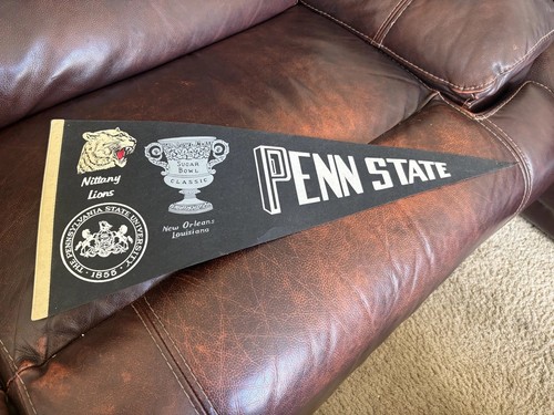 Vintage Penn State Nittany Lions 1983 Sugar Bowl Pennant Joe Paterno 82 ...