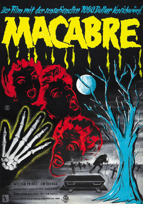 Macabre (1958) Cult Horror movie poster print | eBay