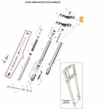 Ultima 117-153 Inverted Fork Front End Assembly for Harley 6 5 Degree ...