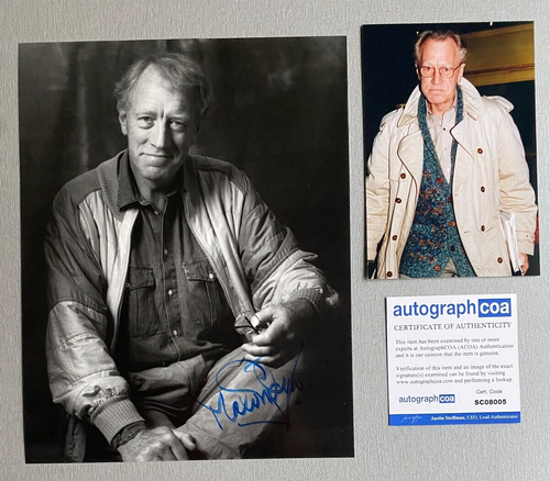 MAX VON SYDOW (†2020) signed photo card 8x10 autographed ACOA COA | eBay