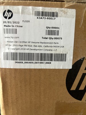 HP X3A73-60017 220V FUSER E8764 E8765 E8766 * Vat Inc * | eBay UK