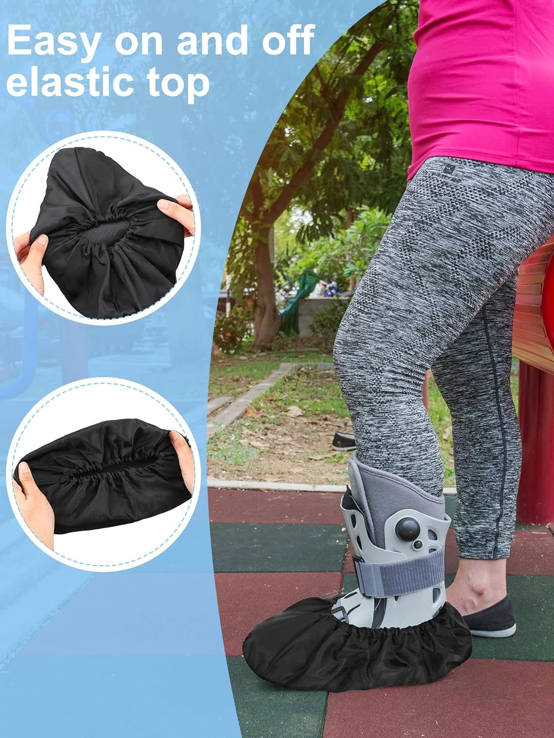 10 Pcs Fracture Walking Boot Cover Recovery Shoes Covers Waterproof ...