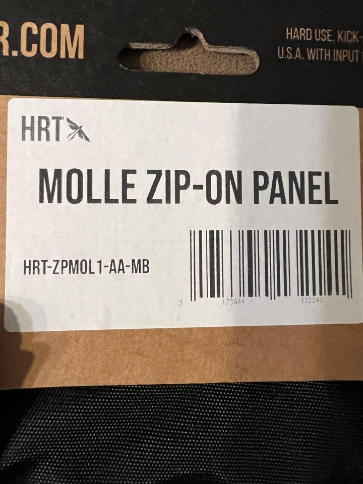 HRT TACTICAL GEAR Zip-On Molle Panel For RAC Plate Carriers Multicam ...