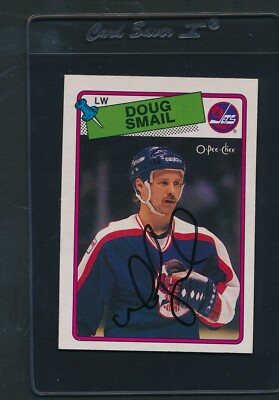 1988/89 O-Pee-Chee #251 Doug Smail Jets Signed Auto *C1498 | eBay