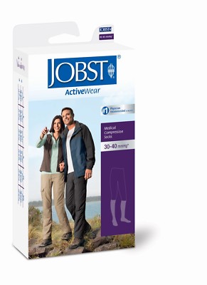 Jobst Activewear Compression Knee Socks 30-40 mmHg Supports Athletic ...