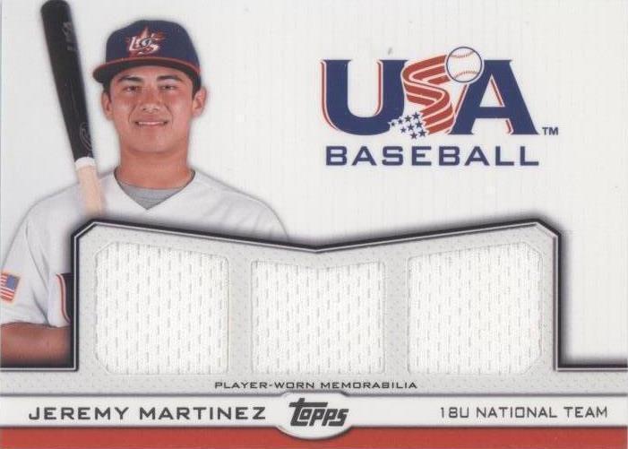 2011 Topps USA Baseball Team - Triple Relics Jeremy Martinez #TR-JM ...