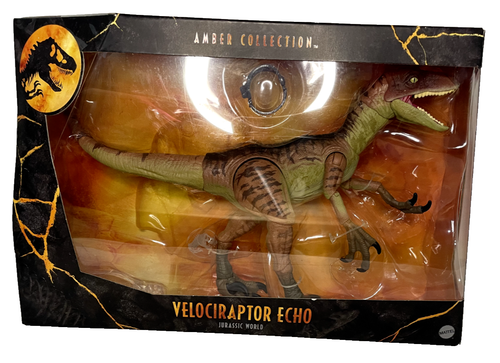 Jurassic World Amber Collection Velociraptor Echo Raptor Mattel - New ...