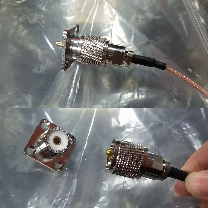 UHF Female Jack SO-239 Bulkhead Panel Chassis Solder Cup Connectors ...