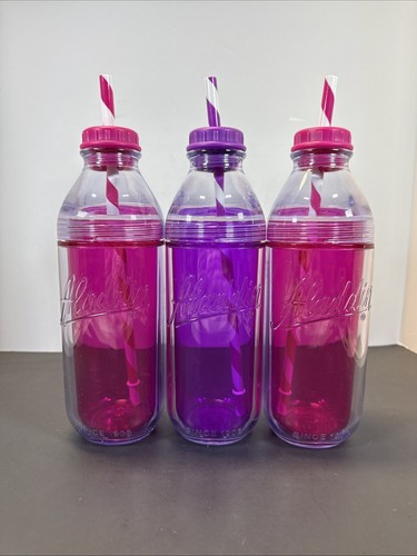 Lot Of 3 ALADDIN 20 oz Milk Bottle Insulated Water Bottle Pink And ...