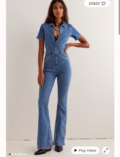 NEW We The Free Jayde Flare Jumpsuit Size Large SOLD OUT $148 | eBay