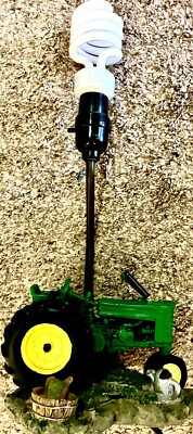 Vintage John Deere Tractor 15” Table Desk Lamp - No Shade - Tested ...