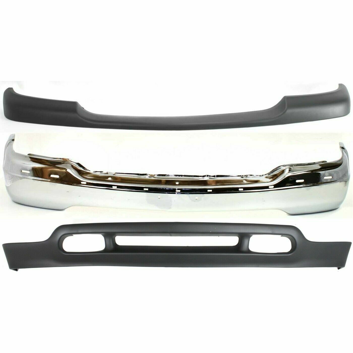 Front Bumper Kit w/ Trim, Air Deflector, GM1002835, GM1051105 ...