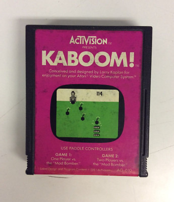 Kaboom! (Atari 2600, 1981) Authentic Cartridge Only | eBay
