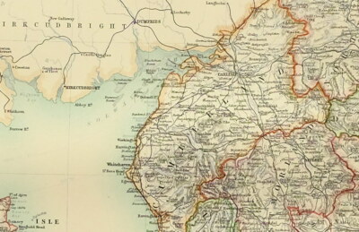 Pre-1900 - 1895 Large Victorian Map