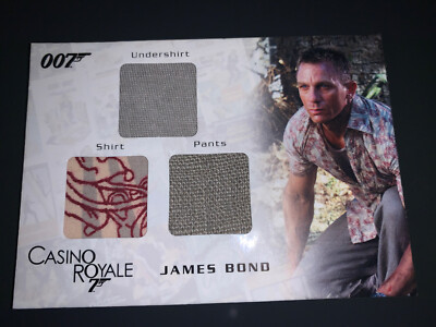 James Bond Triple Authentic Wardrobe Card TC05. #629/650. | eBay