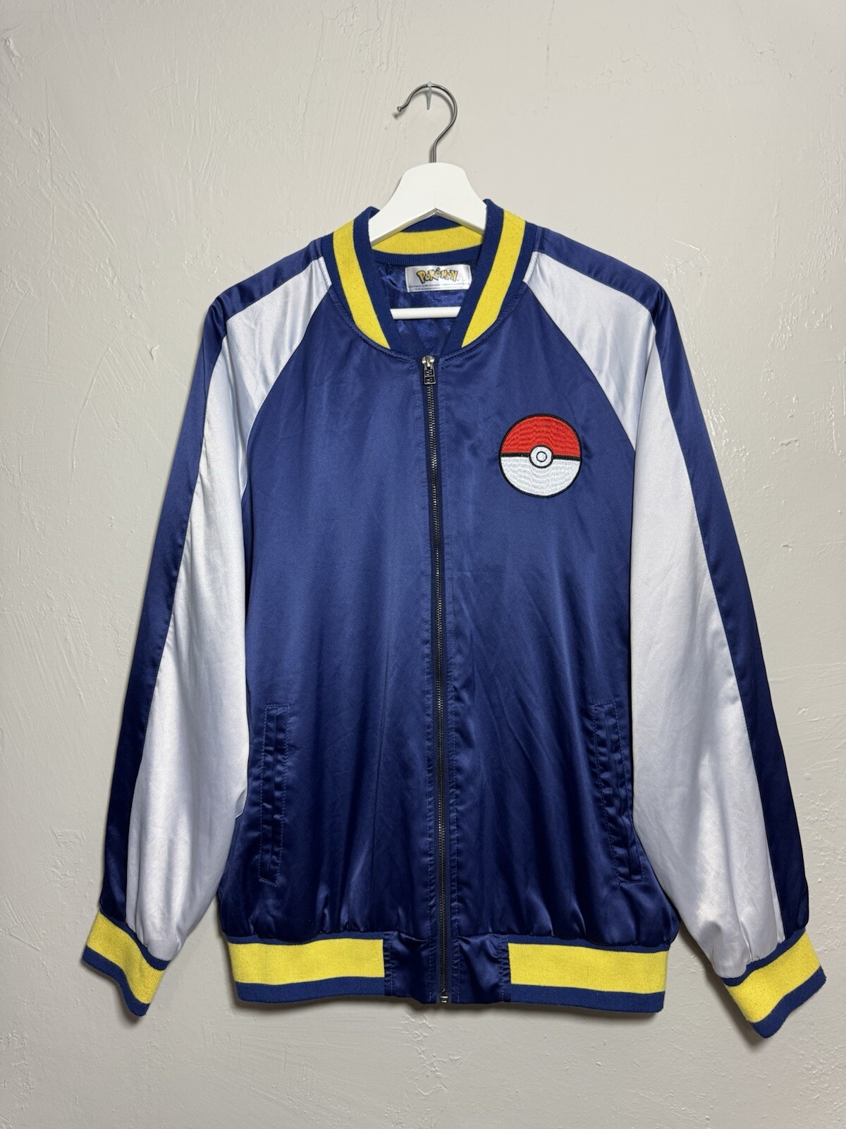 Pokemon Pikachu Jacket Satin Varsity Embroidered Poke… - Gem
