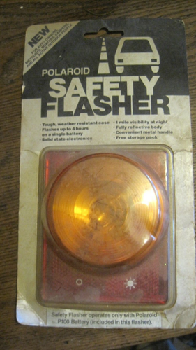 VTG NOS POLAROID SAFETY FLASHER REFLECTOR LIGHT OPERATED W/ONLY P100 ...