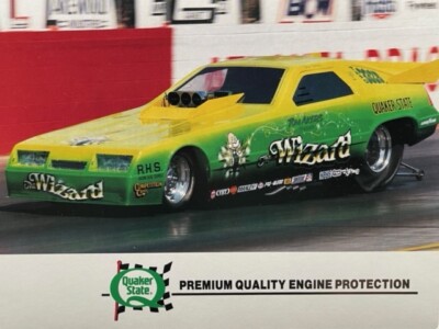 VRHTF NHRA COOL RARE "TOM AKERS "THE WIZARD" FUNNY CAR" QUAKER STATE ...