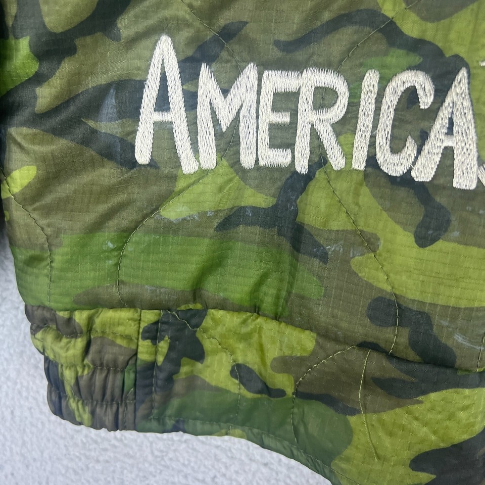 Vtg Toyo Jacket Mens 44 Green Alaska America's Last Frontier Sukajan ...