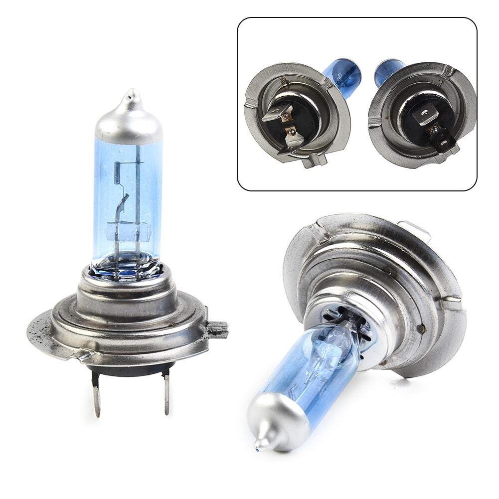High Performance White Halogen Car Headlight Bulbs H7 100W (Pack of 2 ...