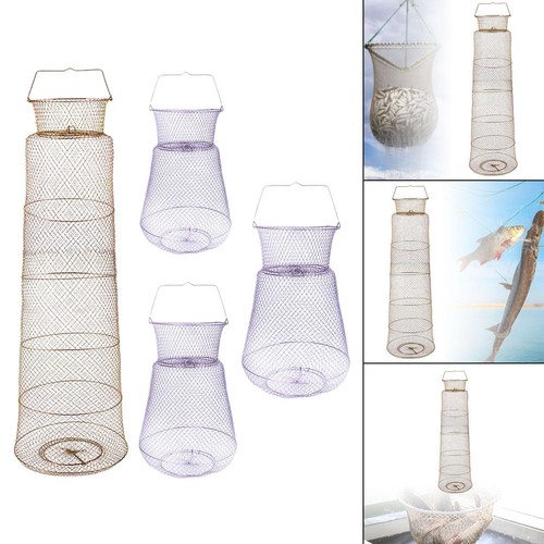 Wire Fish Basket Metal Fish Basket Fishing Accessories Durable Mesh ...