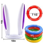[ Score Ring ] 3 Pack Easter Inflatable Bunny Ring Toss Game Easter ...