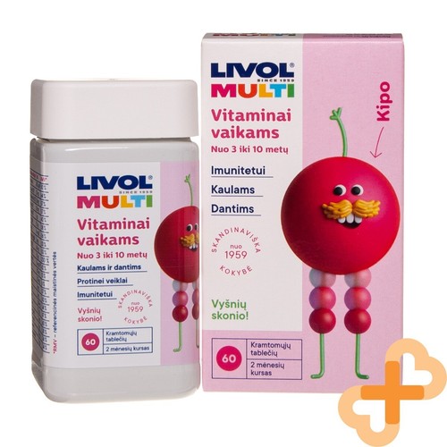 LIVOL MULTI Multivitamin for Kids Children Immunity System 60 Chewable ...