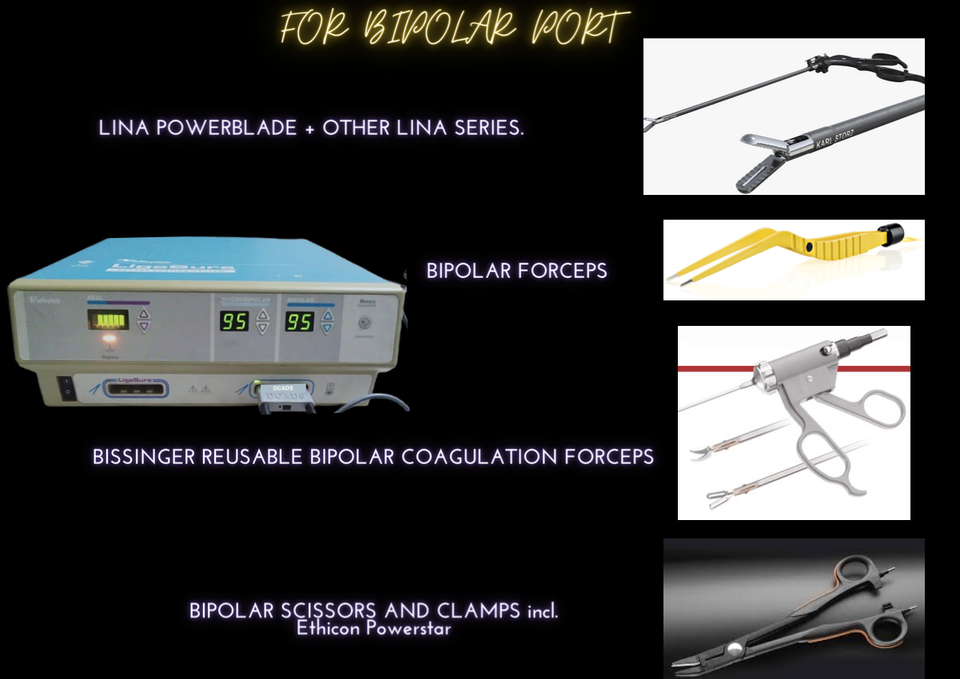 Adaptor for Bipolar Port-Valleylab Ligasure 8 Sealer(Use Any bipolar ...