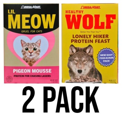 Omega Mart Lil Meow Cat Pigeon Mousse / Healthy Wolf Hiker Food Boxes ...