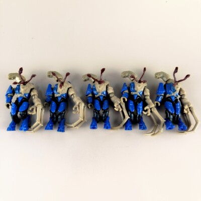5Pcs Mega Construx Halo 2 Flood Combat Form Covenant Elite (Dark Blue ...