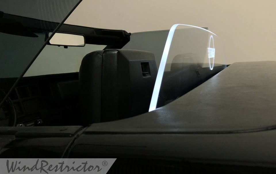 C4 Corvette Convertible WindRestrictor brand wind deflector clear ...