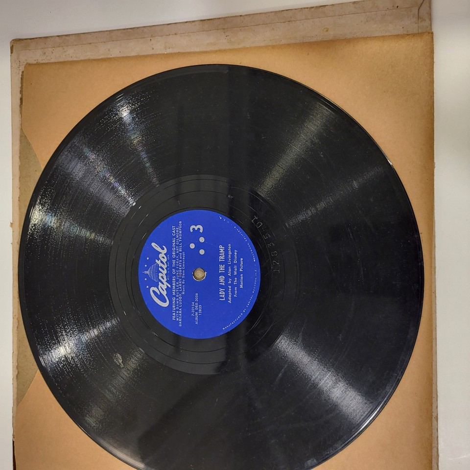 Walt Disney's Lady And The Tramp 1954 Capital 2 Record Reader 78 RPM and Book | eBay