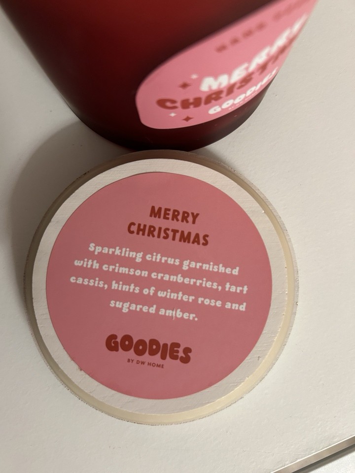 Goodies by DW Home Merry Christmas Candle 374g Brand New | eBay UK