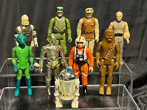 Star Wars Kenner vintage figures lot of 9 C-3PO R2 sensorscope Luke ...