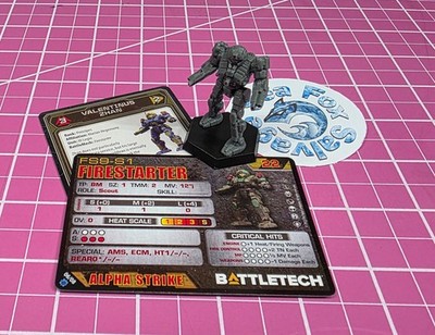 BattleTech Firestarter Mech - Inner Sphere Recon Lance - New + Cards ...