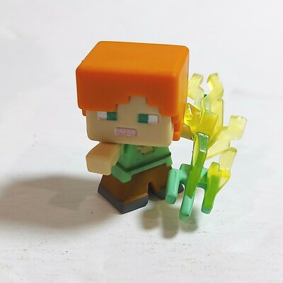 Minecraft Mini-Figures Aquatic Series #15 1" Alex Channeling Trident ...